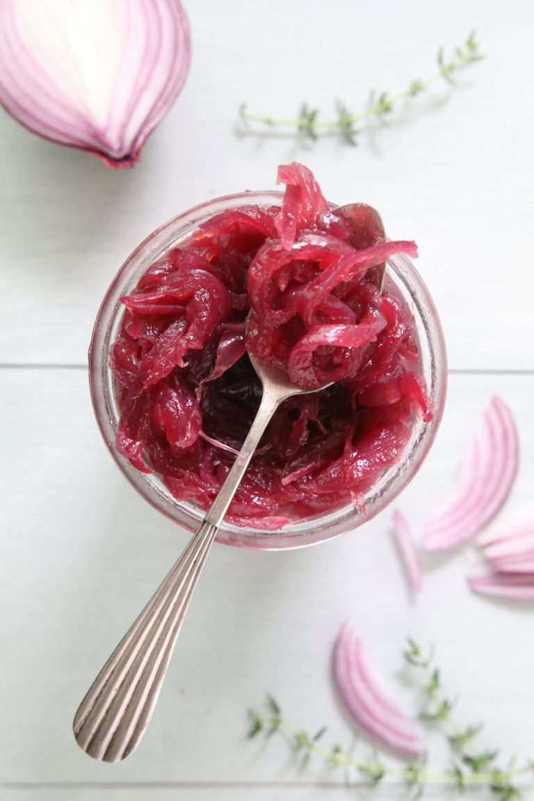 Confiture d'oignons rouges